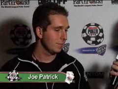 WSOP 5000 POT LIMIT JOE PATRICK 5TH PLACE | WSOP.com